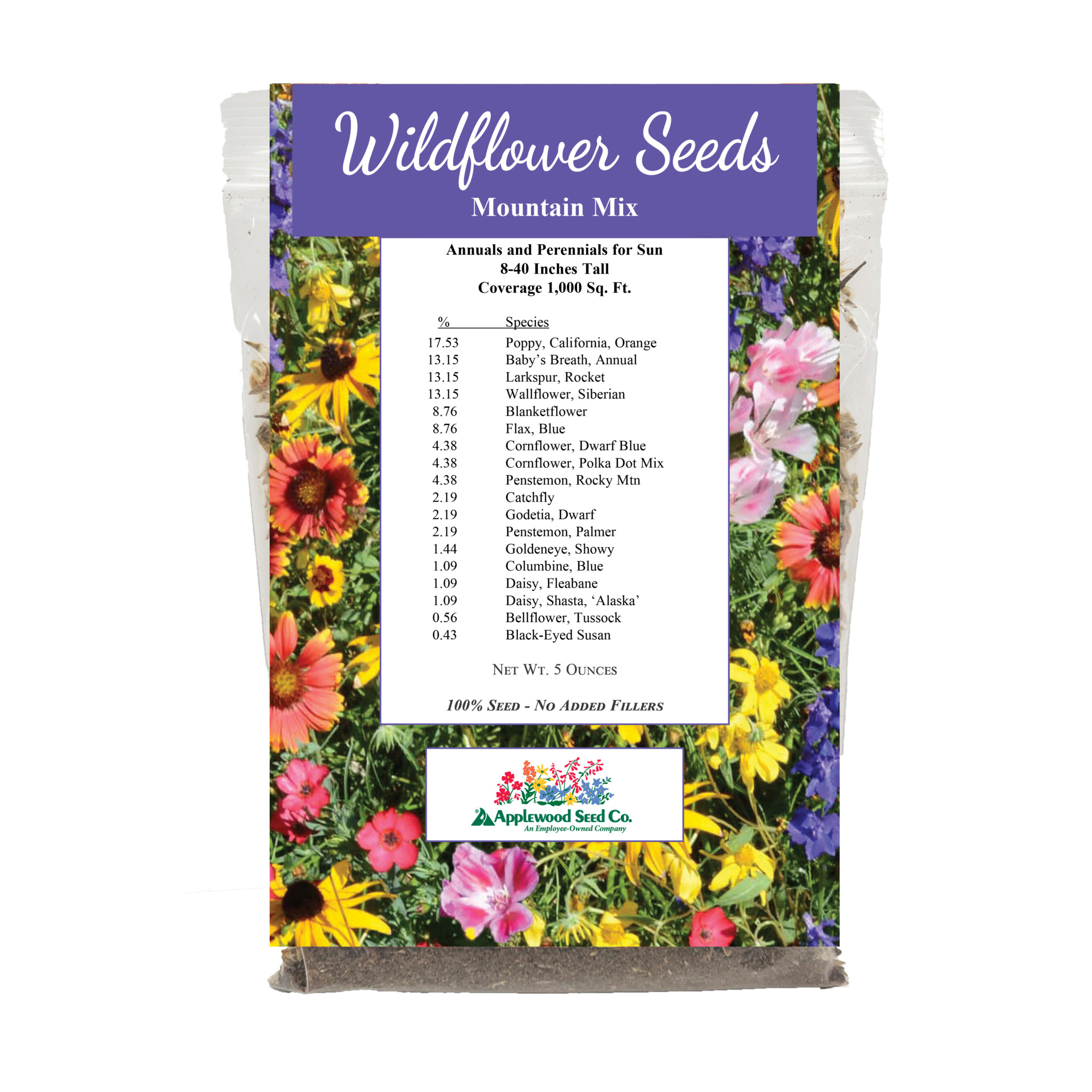 Mountain Wildflower Grow Wild Seed Mix | Applewood Seed Co.